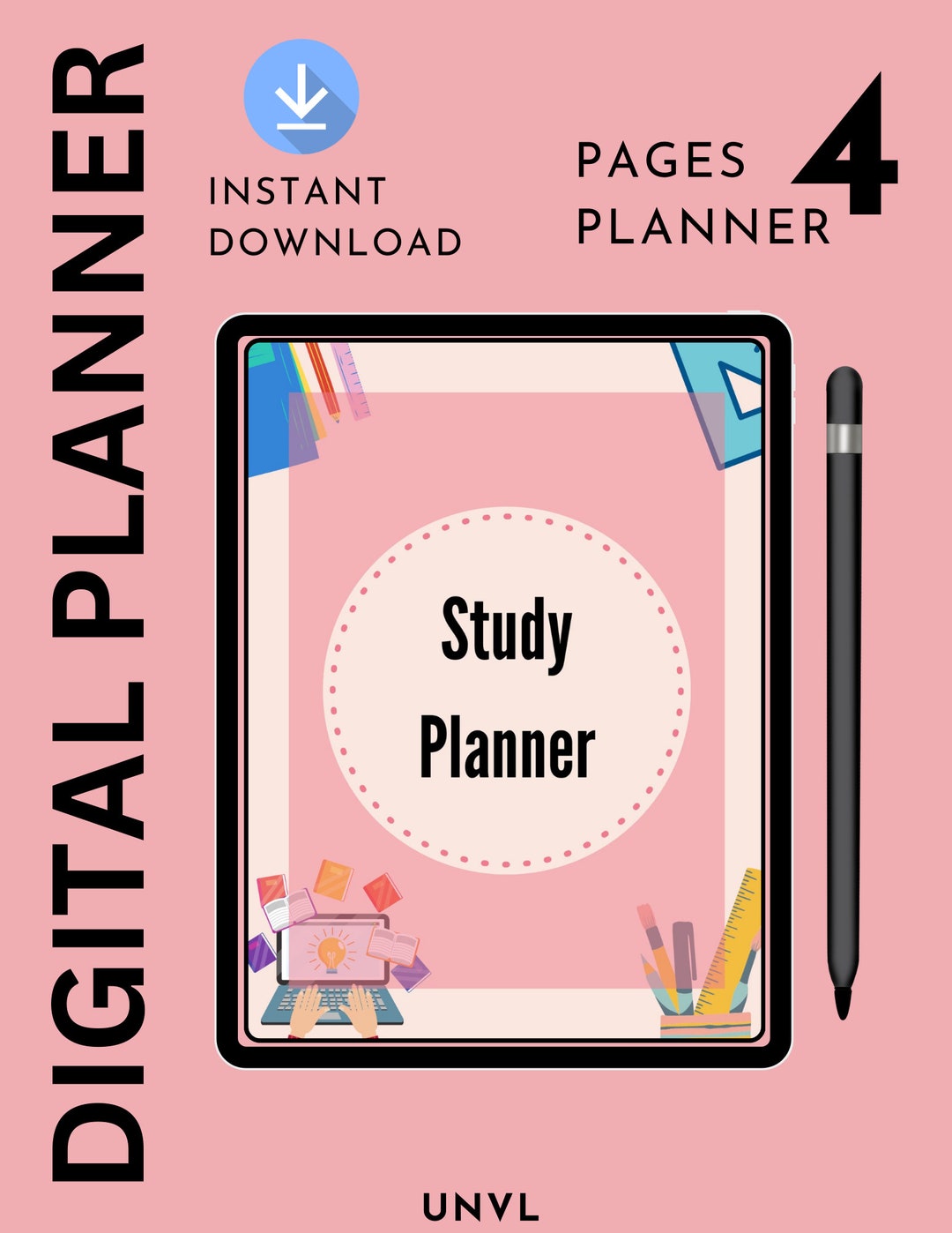 3 IN 1 Student Study Planner-digital Planner for Assignment-notes ...