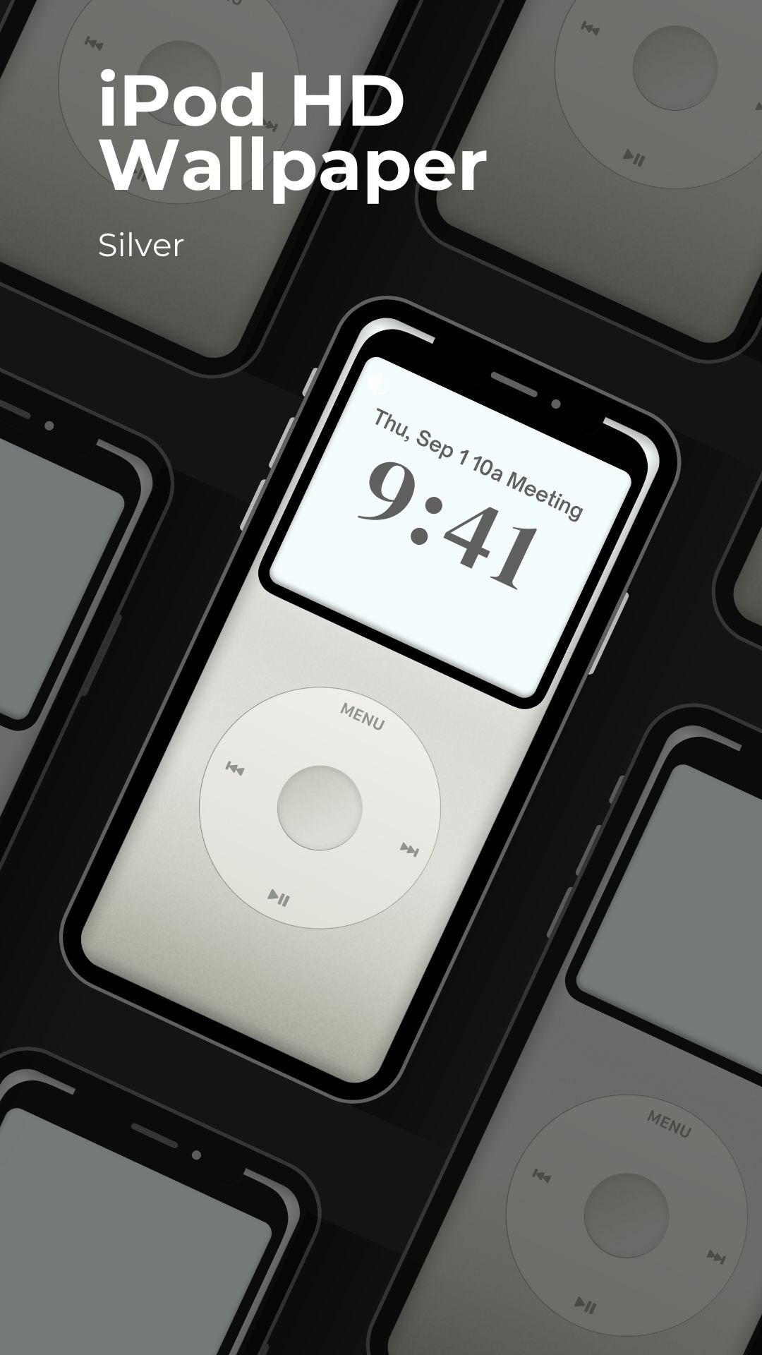 Silver Classic Ipod iPhone Wallpaper | Mobile Phone Wallpaper | Ios ...
