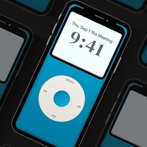 Blue Classic Ipod iPhone Wallpaper | Mobile Phone Wallpaper | Ios ...