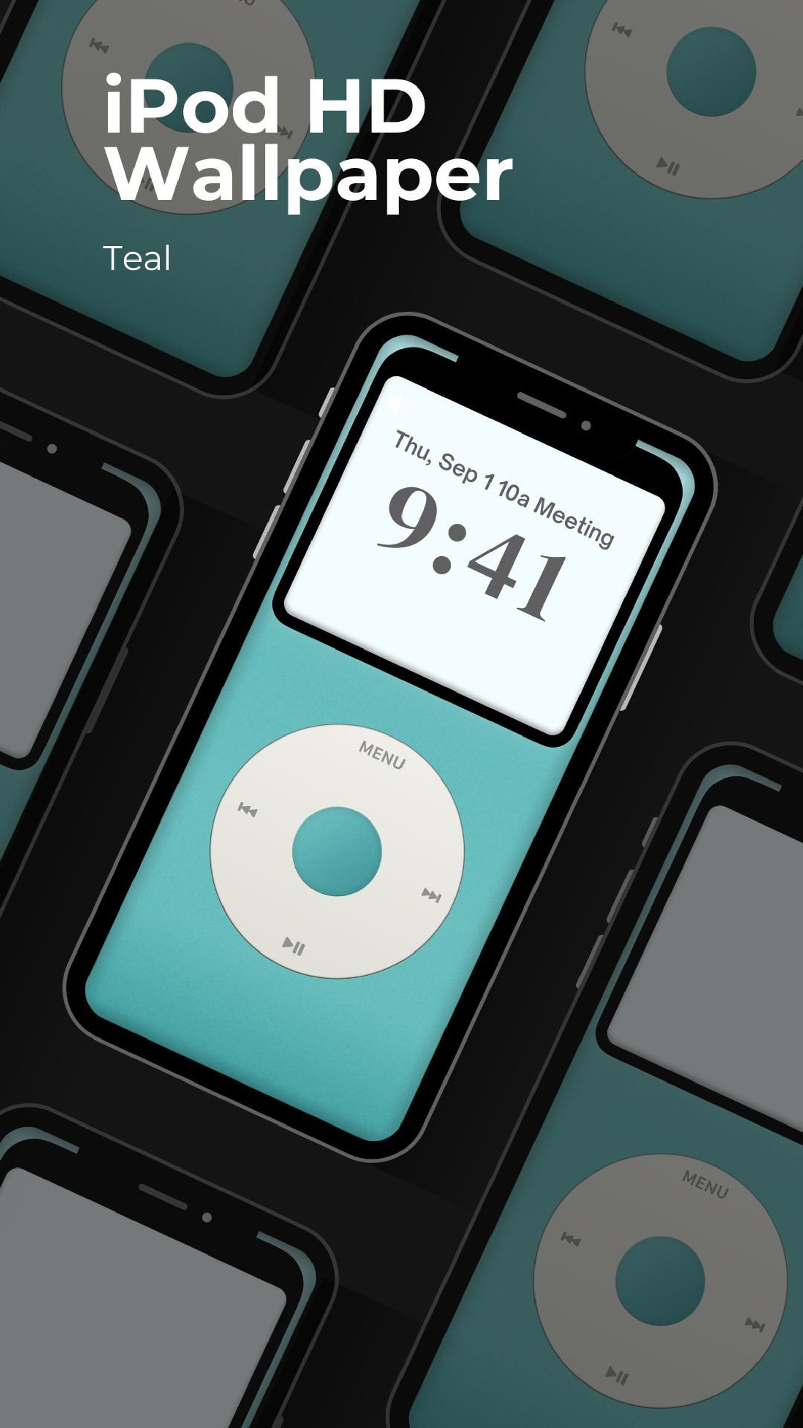 Teal Classic Ipod iPhone Wallpaper | Mobile Phone Wallpaper | Ios ...