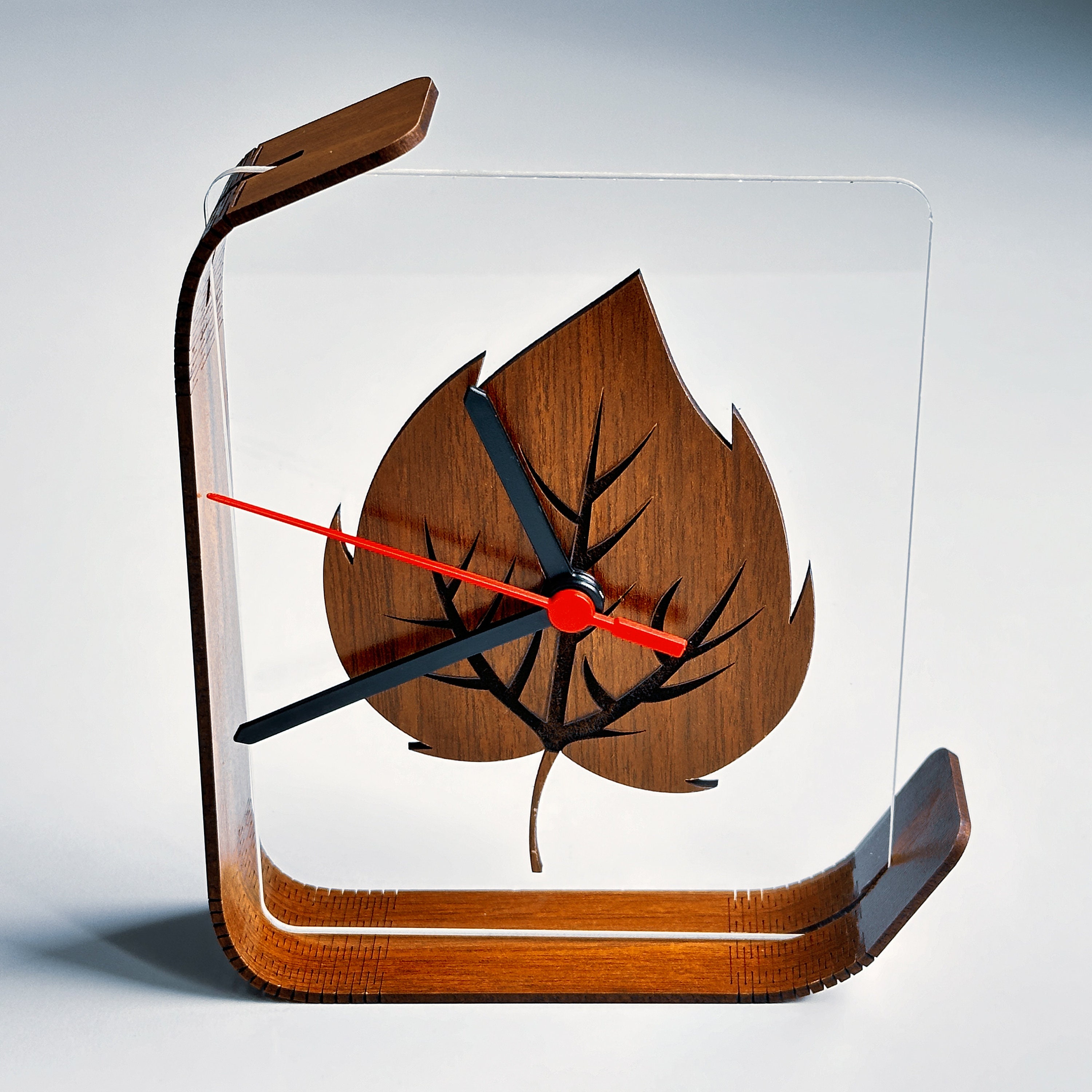 Wooden Desk Clock, Design, Table Clock, Minimalist Office Decor, Gift ...