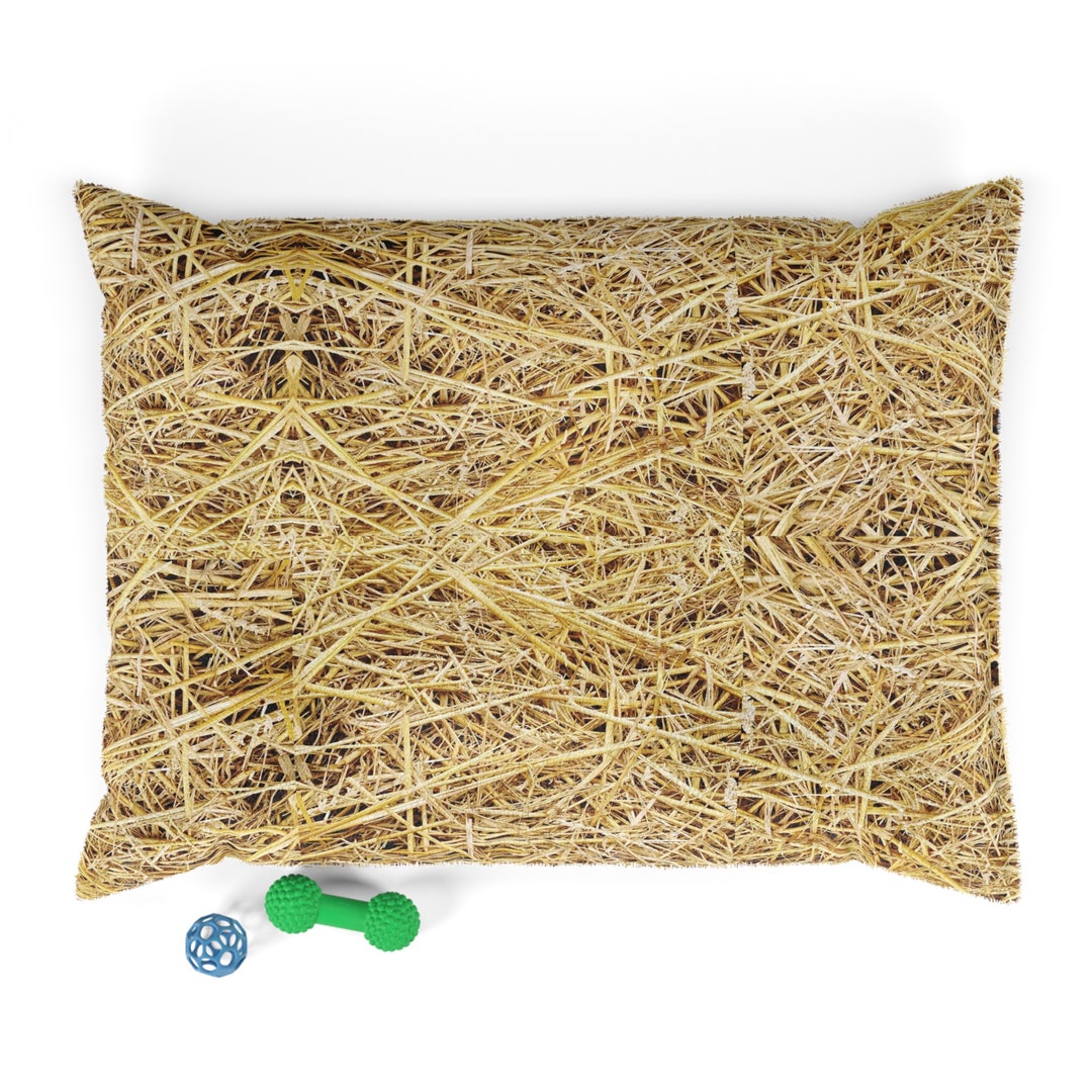 Straw Pet Bed - Etsy