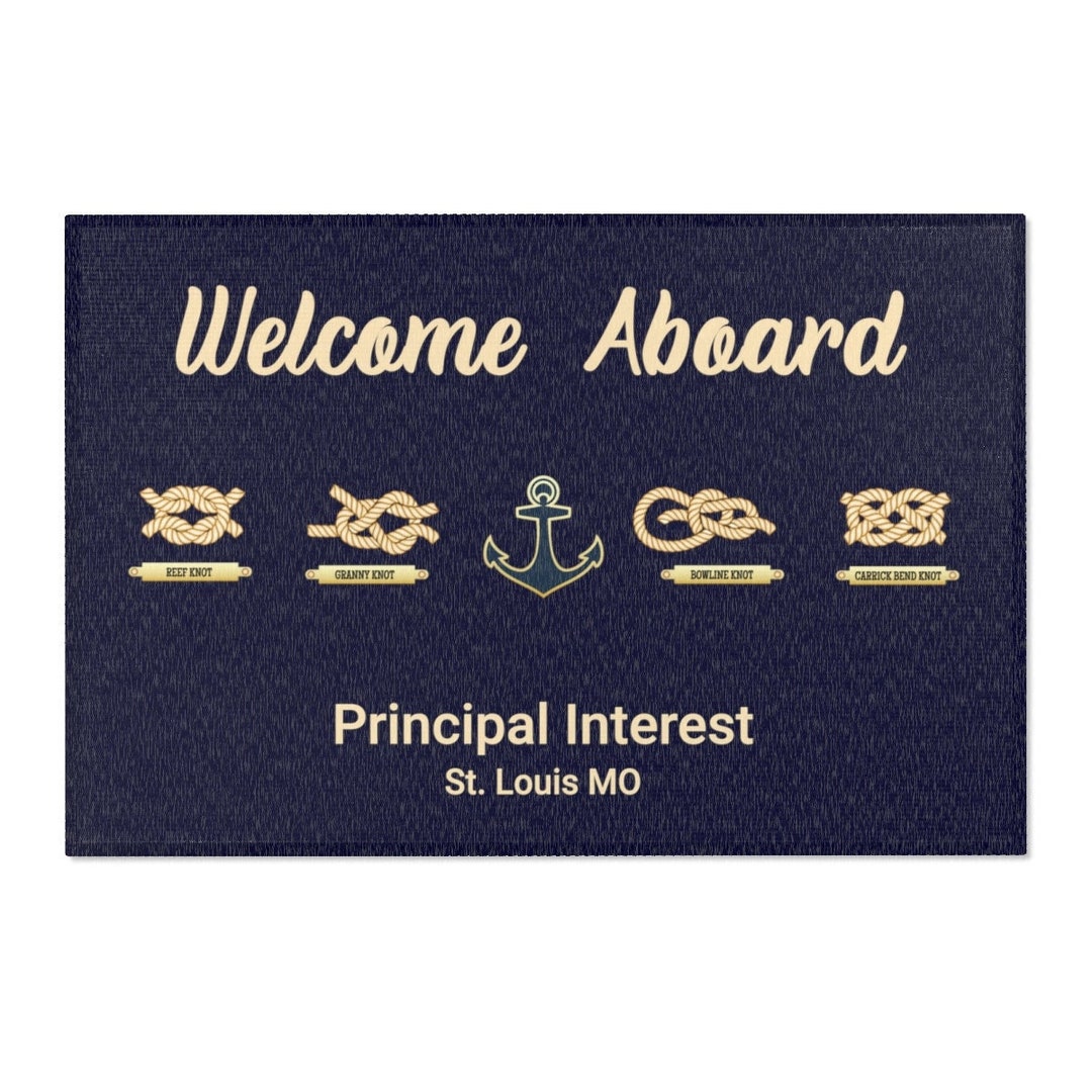 Personalized Welcome Aboard Boat Mat, Custom Boat Gift Ideas, Boat ...