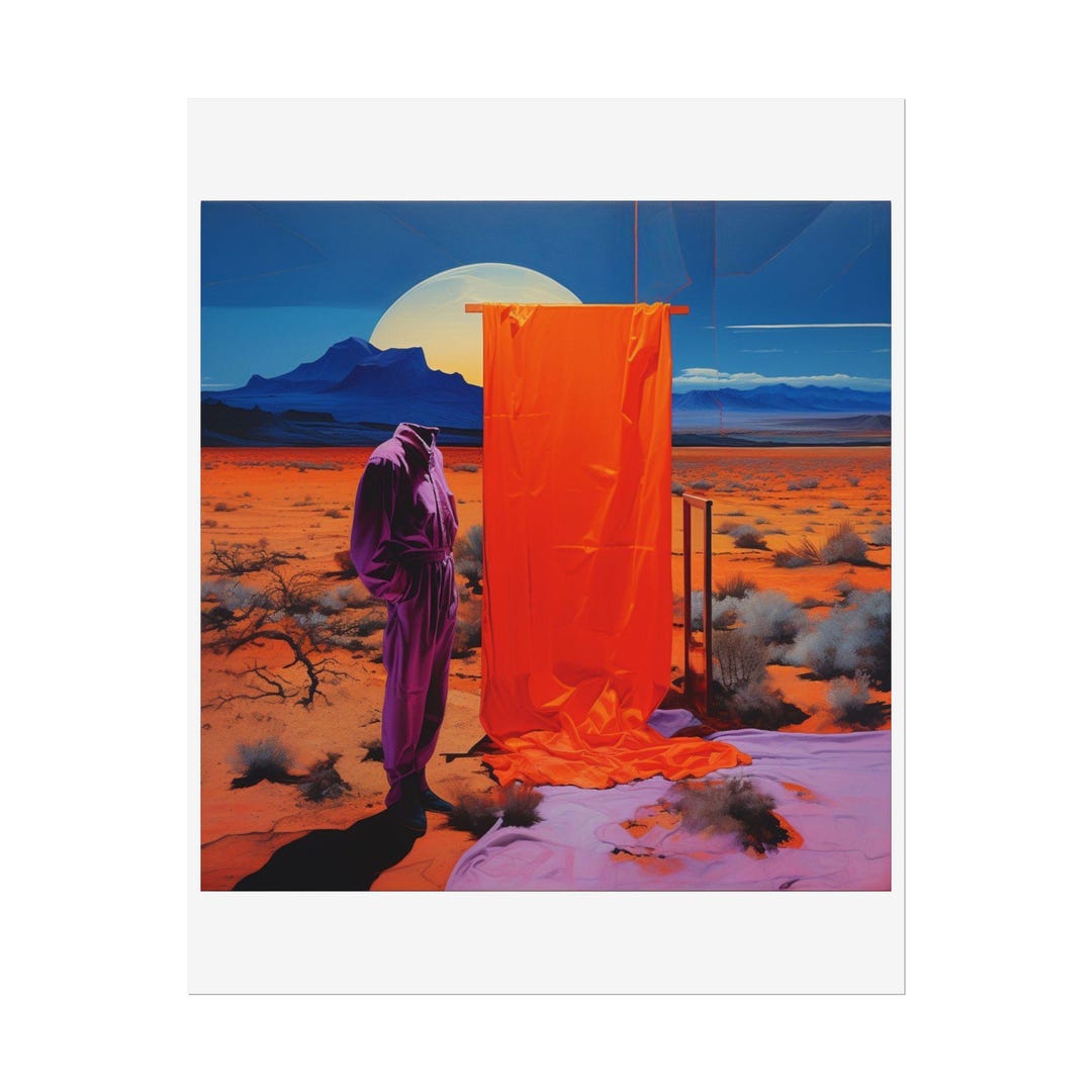Altered Surrealism Desert Sunset Art Print -colorful Fine Art Print ...