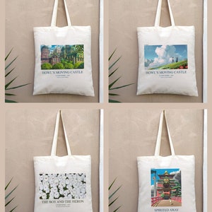 Studio Ghibli Movies Art Tote Bag - Various Models - Etsy