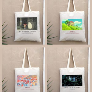 Studio Ghibli Movies Art Tote Bag - Various Models - Etsy