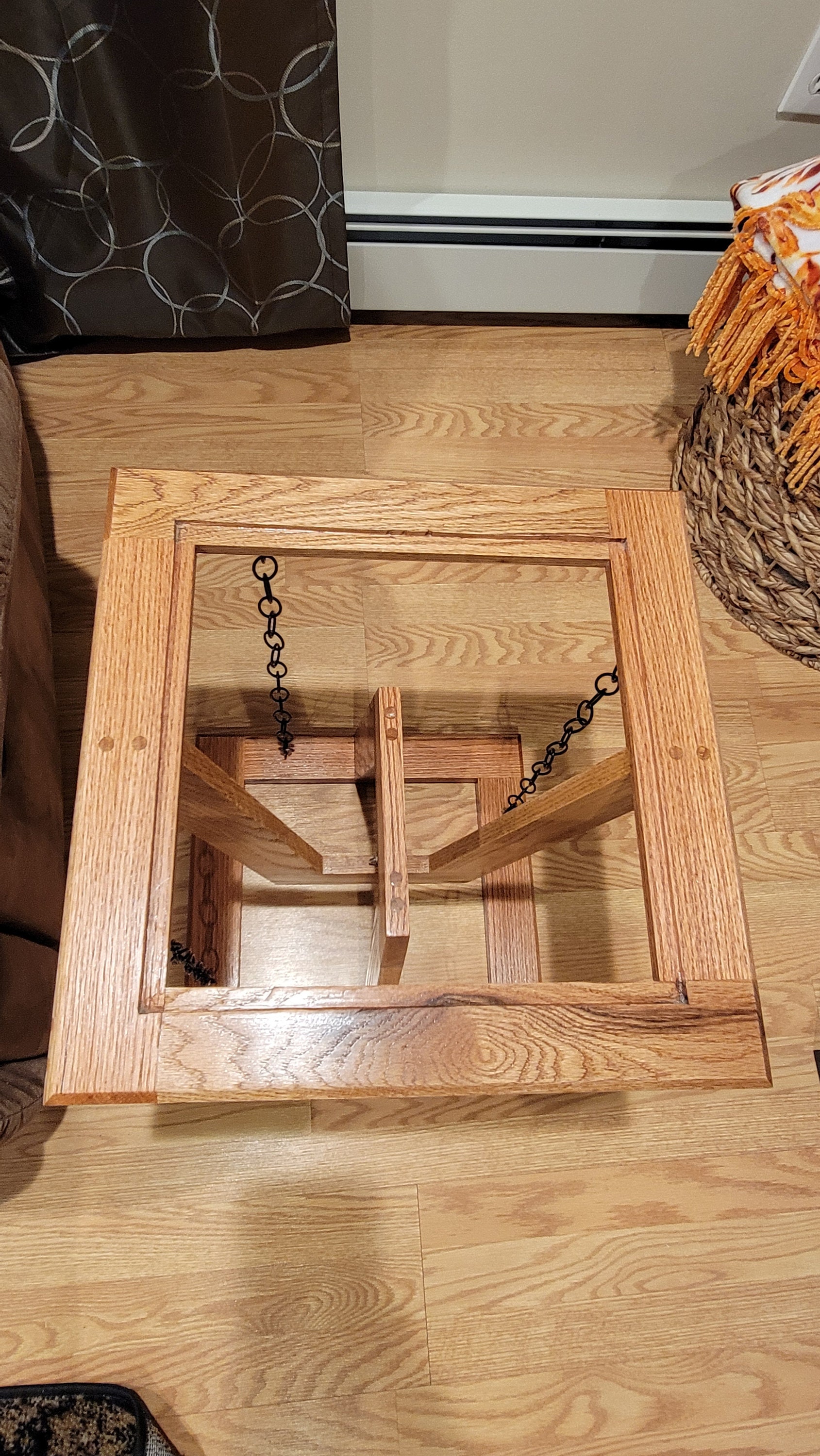 Oak Floating End Table tensegrity - Etsy