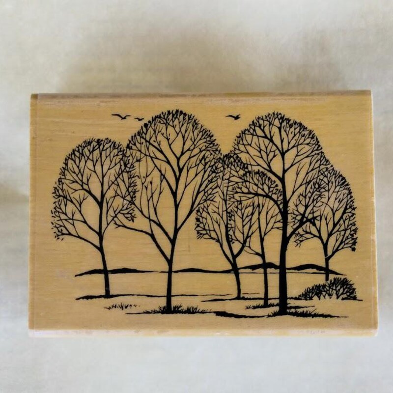 Bare Tree Stamp - Etsy