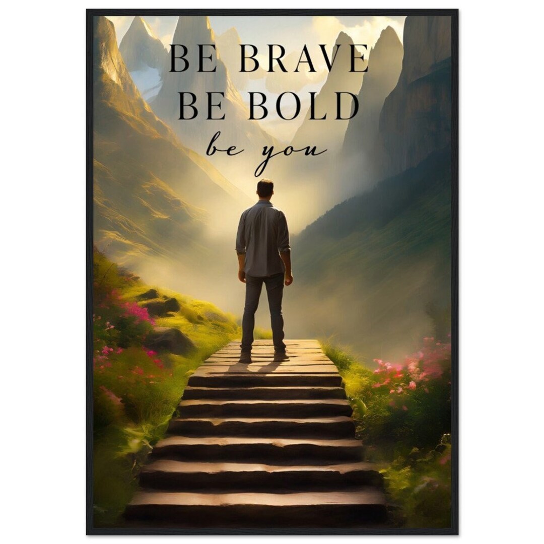 Sei mutig, sei mutig, sei du selbst - Etsy.de