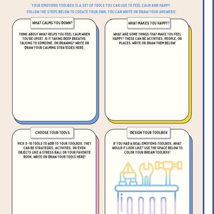 Emotional Regulation Toolkit for Kids | SEL Activities | Coping Skills ...
