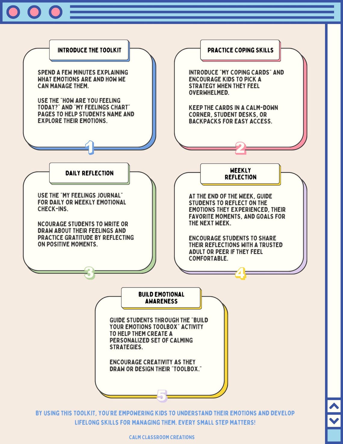 Emotional Regulation Toolkit for Kids | SEL Activities | Coping Skills ...
