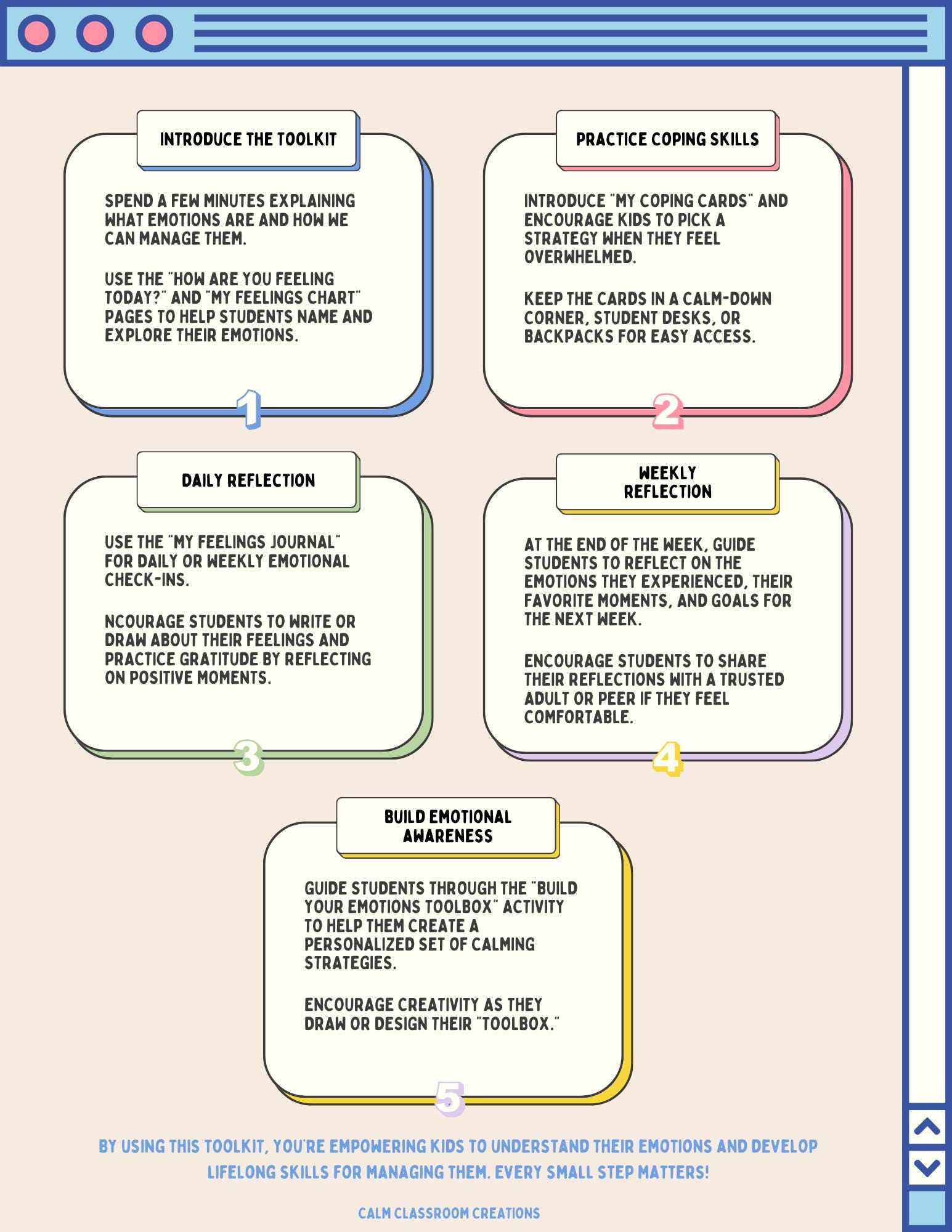 Emotional Regulation Toolkit for Kids | SEL Activities | Coping Skills ...