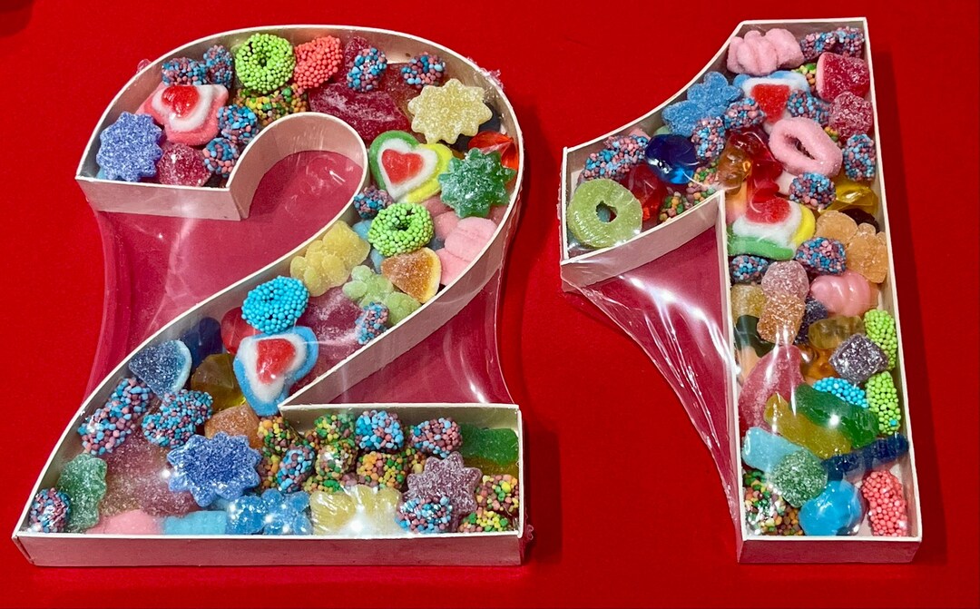 Fillable Wood Candy Numbers and Letters - Etsy