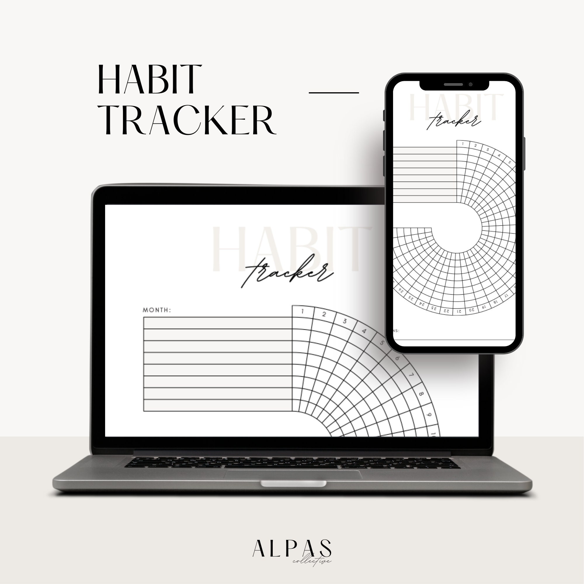 Habit Tracker 2024 Printable Planner Page Life Planner, Weekly Planner ...