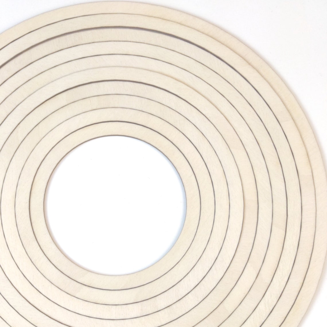 Wooden Macrame Hoops, Wooden Circle, Round Dreamcatcher Ring, Macrame ...