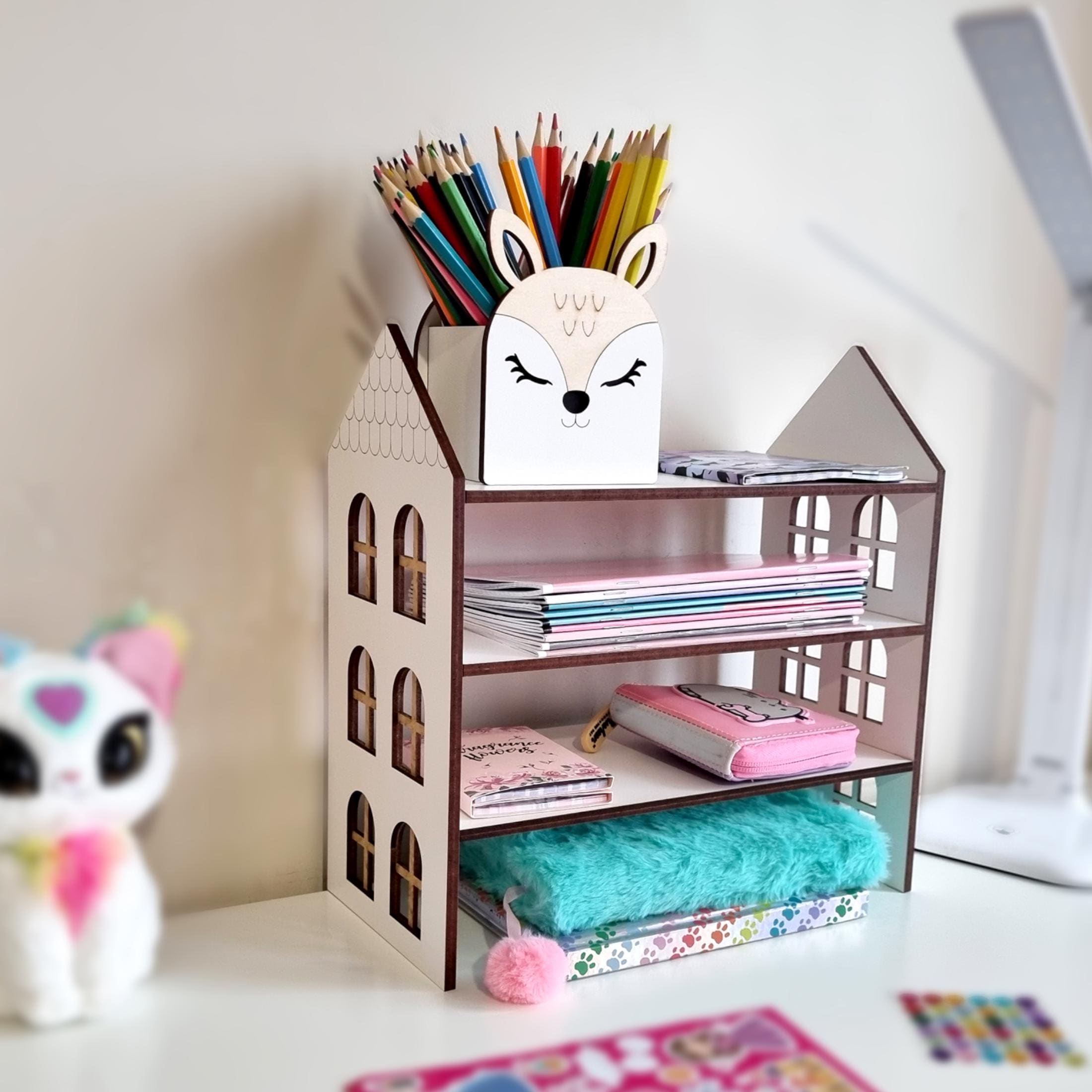 Girl Shelf, Kids Bookshelf, Desk Extension, Girl Nursery, Bookcase ...