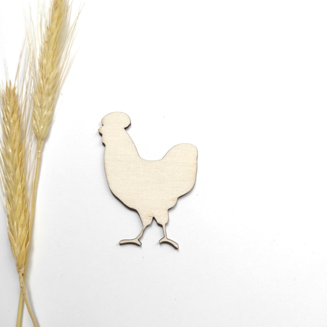Unfinished Wooden Hen Chicken Shape Craft Laser Cut Chicken - Etsy