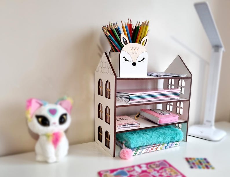 Desk Storage for Kids, Desk Organizer for Kids, School Supplies ...