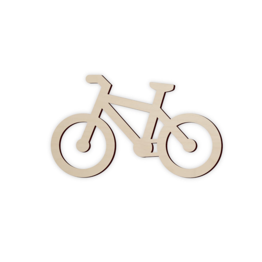 Unfinished Wooden Bicycle Shape Craft Laser Cut Bike - Etsy