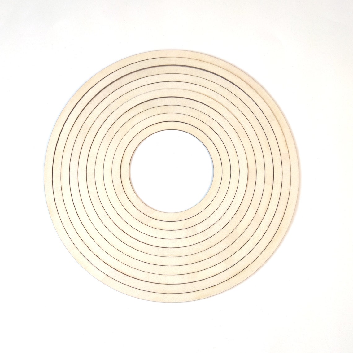 Wooden Macrame Hoops, Wooden Circle, Round Dreamcatcher Ring, Macrame ...