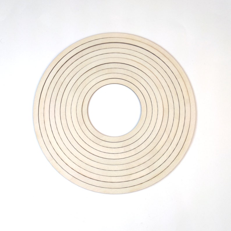 Wooden Macrame Hoops, Wooden Circle, Round Dreamcatcher Ring, Macrame ...