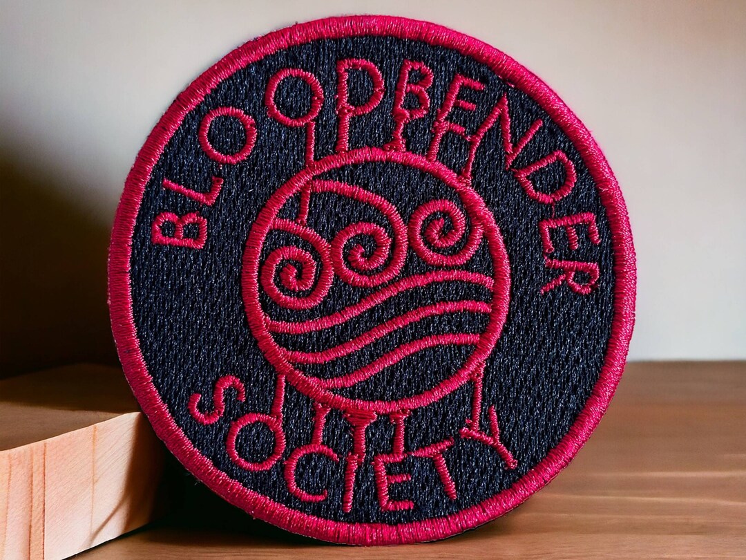 Bloodbender Society Embroidered Patch | Anime Embroidered Patch | Iron ...
