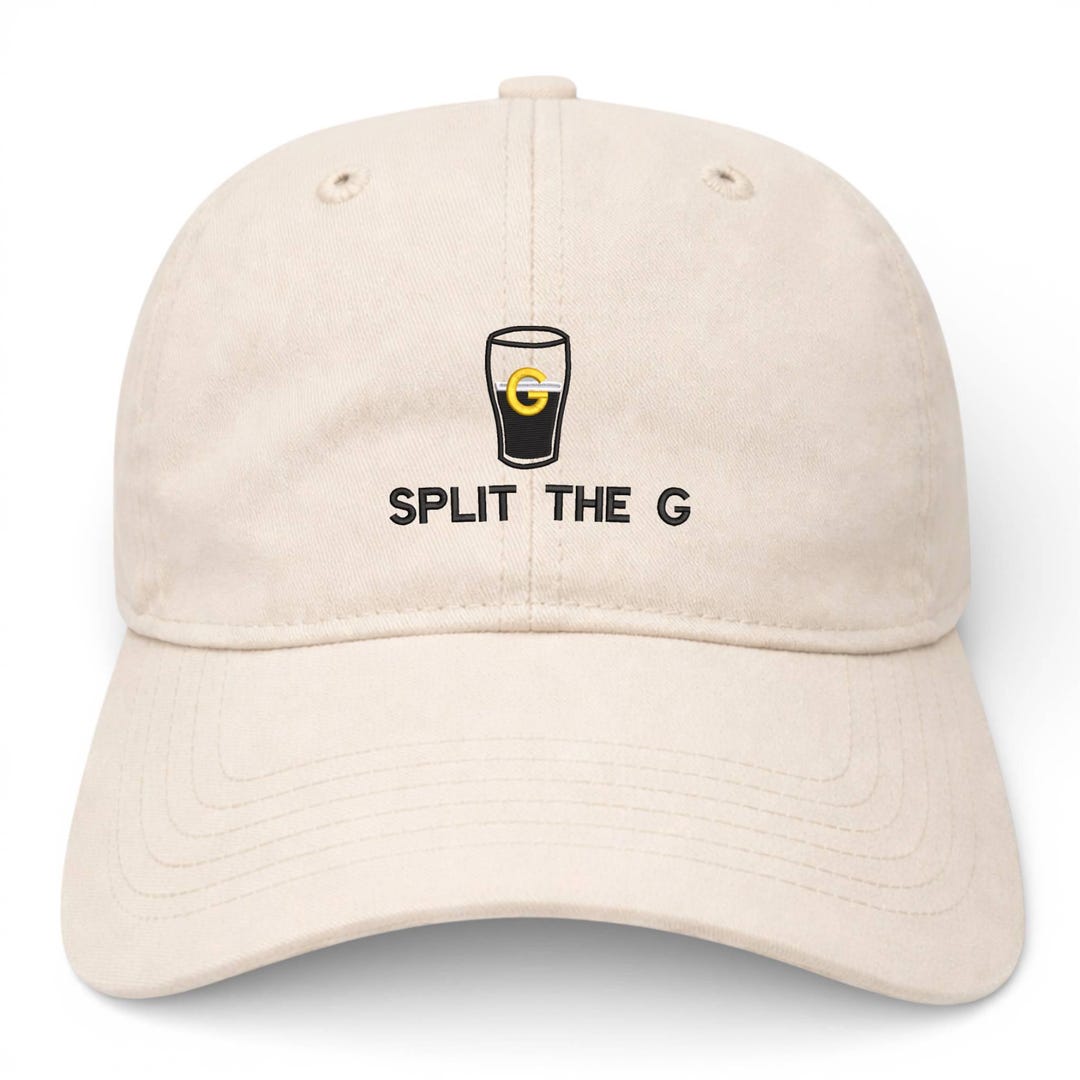 Split the G Embroidered Hat | Cap | Dad Hat | Guinness | - Etsy