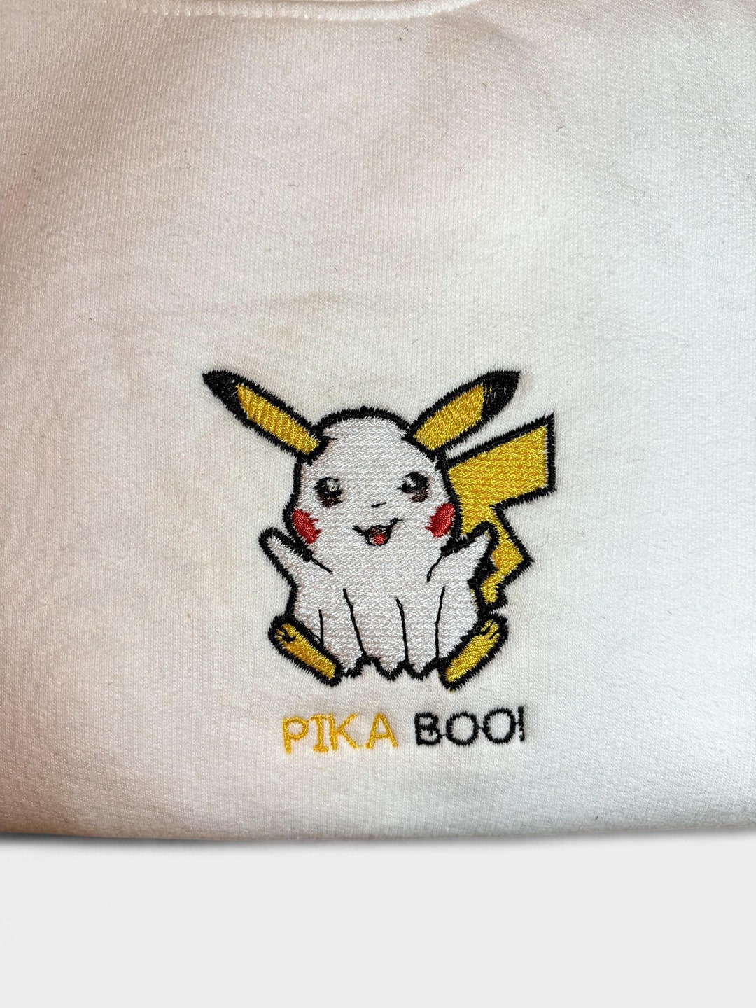 Pikaboo Tshirt | Pikaboo Embroidered | Embroidered T-shirt | Anime ...