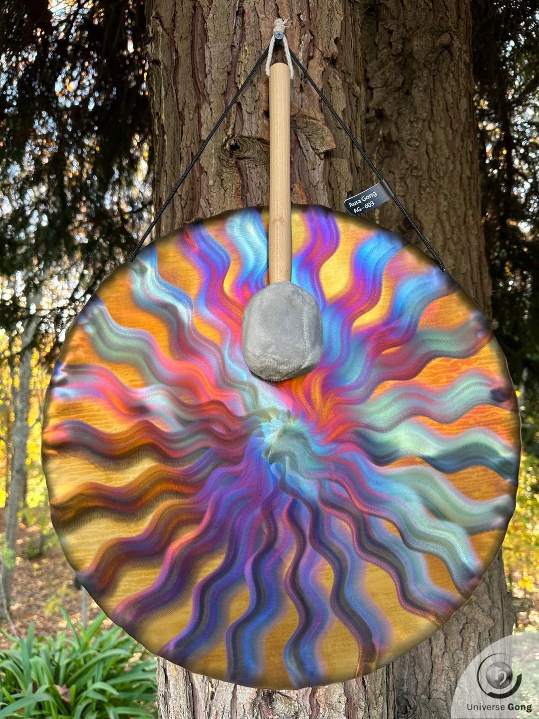 AURA_ Handheld Gong + Mallet Included! (AG-603) - Etsy