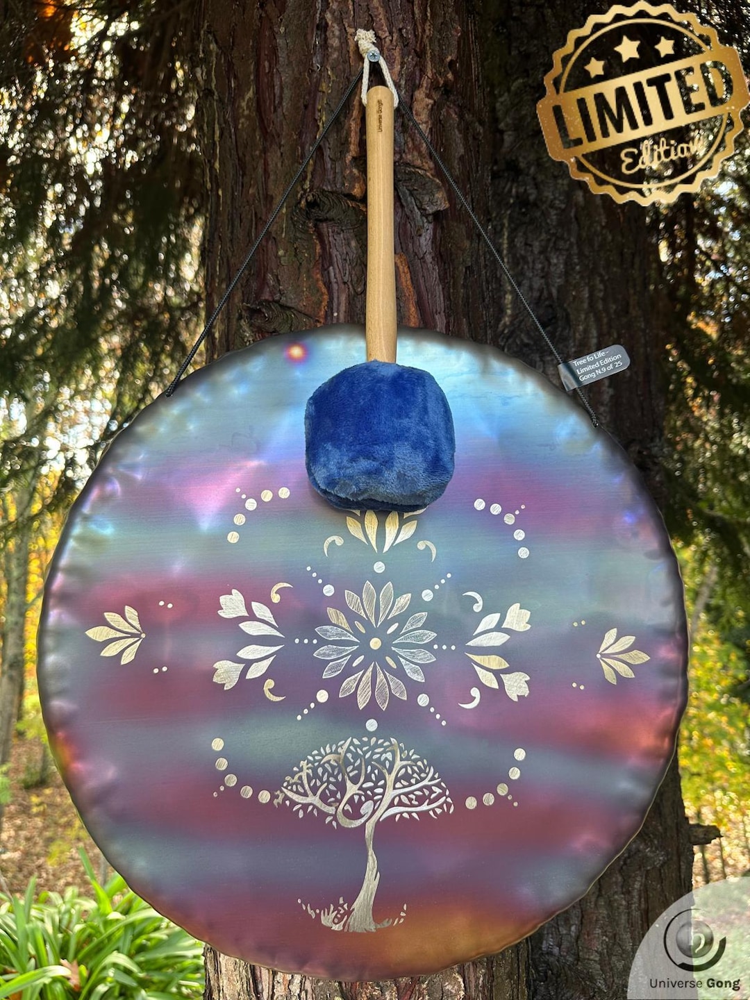 New Limited Edition! TREE of LIFE - Hand Engraved 50cm / 20'' Gong ...