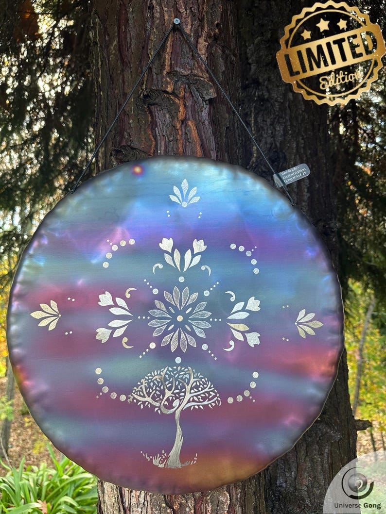 New Limited Edition! TREE of LIFE - Hand Engraved 50cm / 20'' Gong ...