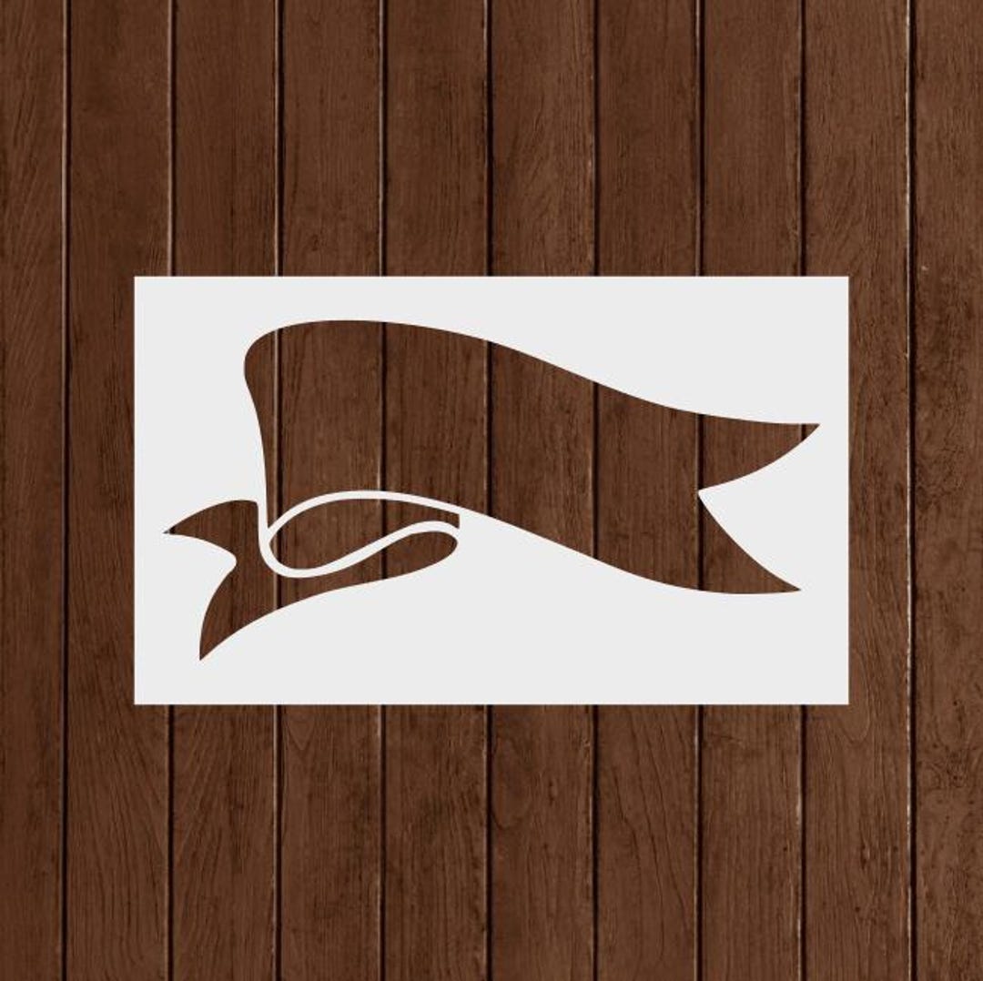 Banner Stencil - Reusable Banner Stencil - Art Stencil - DIY Craft ...