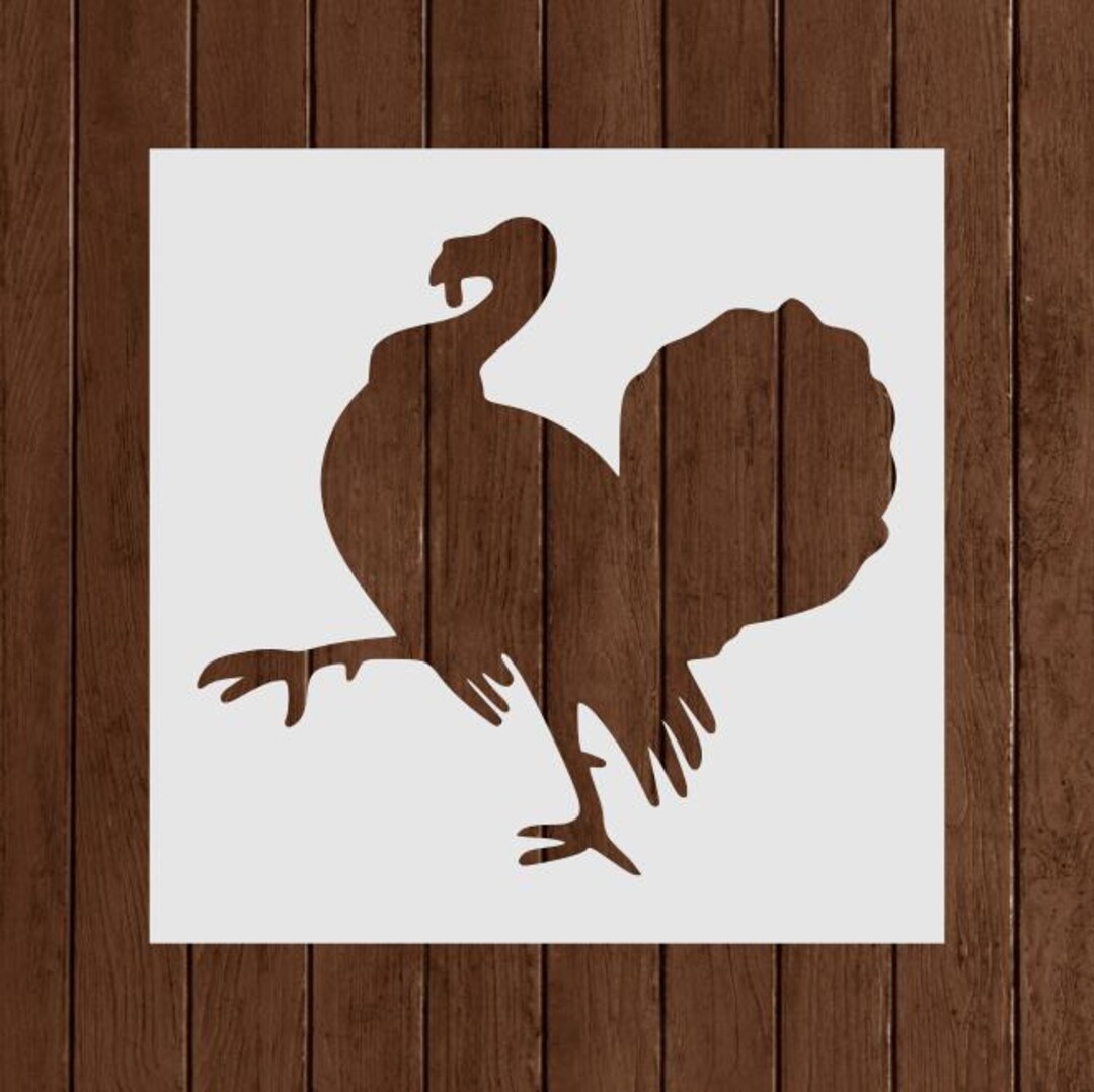 Turkey Stencil - Reusable Turkey Stencil - Art - DIY Craft Stencil ...