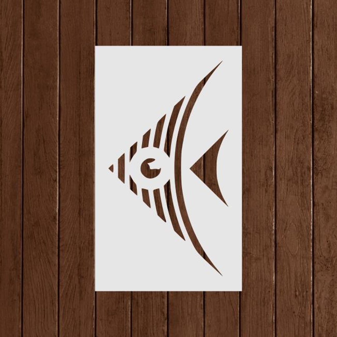 Fish Stencil - Reusable Fish Stencil - Art Stencil - DIY Craft Stencil ...