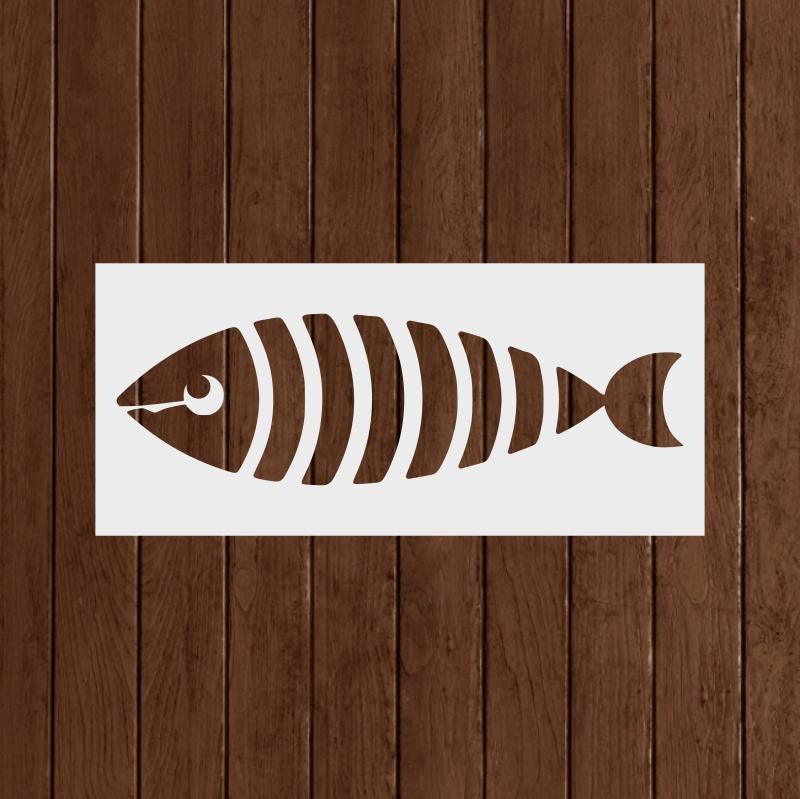 Fish Stencil - Reusable Fish Stencil - Art Stencil - DIY Craft Stencil ...