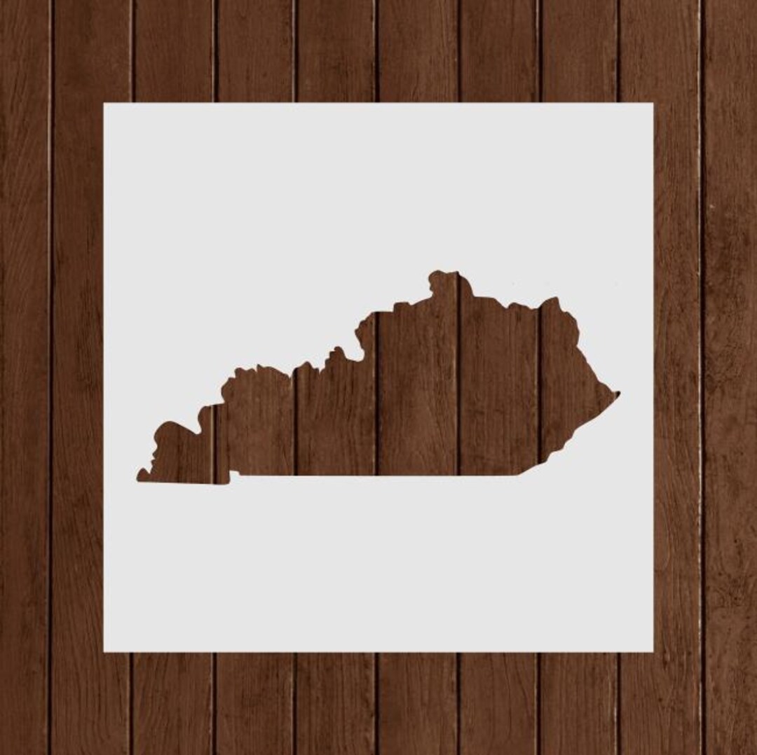 Kentucky State Stencil Template | Reusable Mylar USA Map Outline for ...