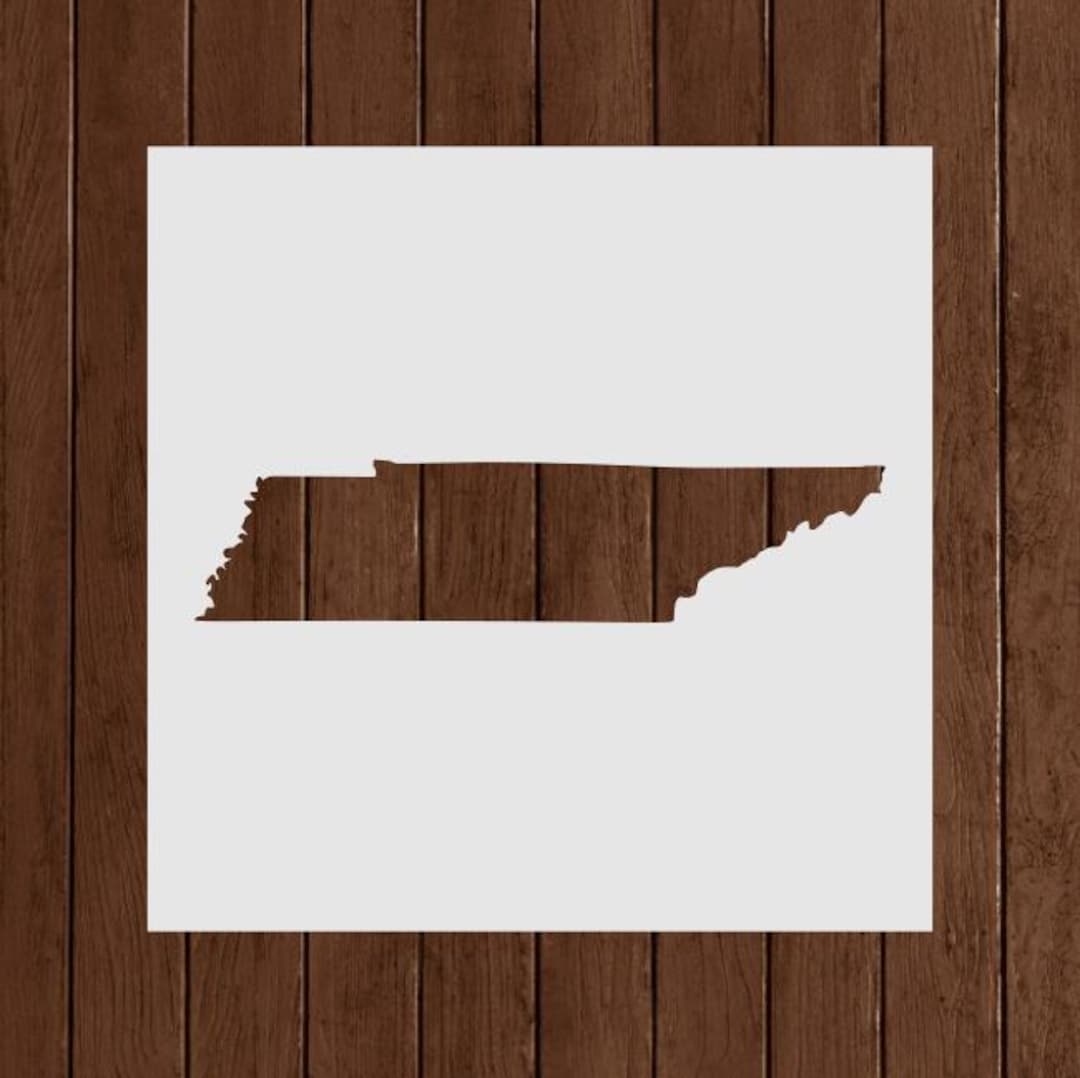 Tennessee State Stencil Template | Reusable Mylar USA Map Outline for ...
