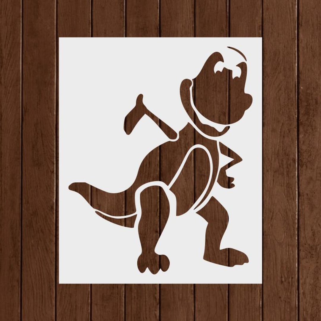 Cute Dinosaur T-rex Stencil, Reusable Cute T-rex Stencil, Art Stencil ...