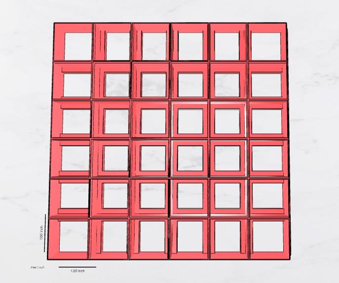 1 Inch 36 Multi Square Cookie Cutter and Fondant Cutter and Clay Cutter ...