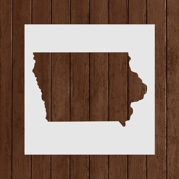 Iowa State Stencil - Etsy