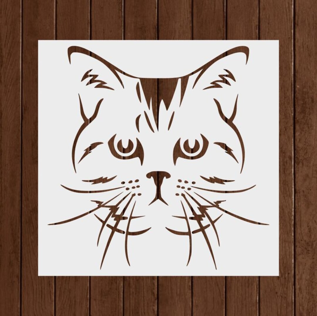 Cat Stencil, Reusable Cat Stencil, Art Stencil - DIY Craft Stencil ...