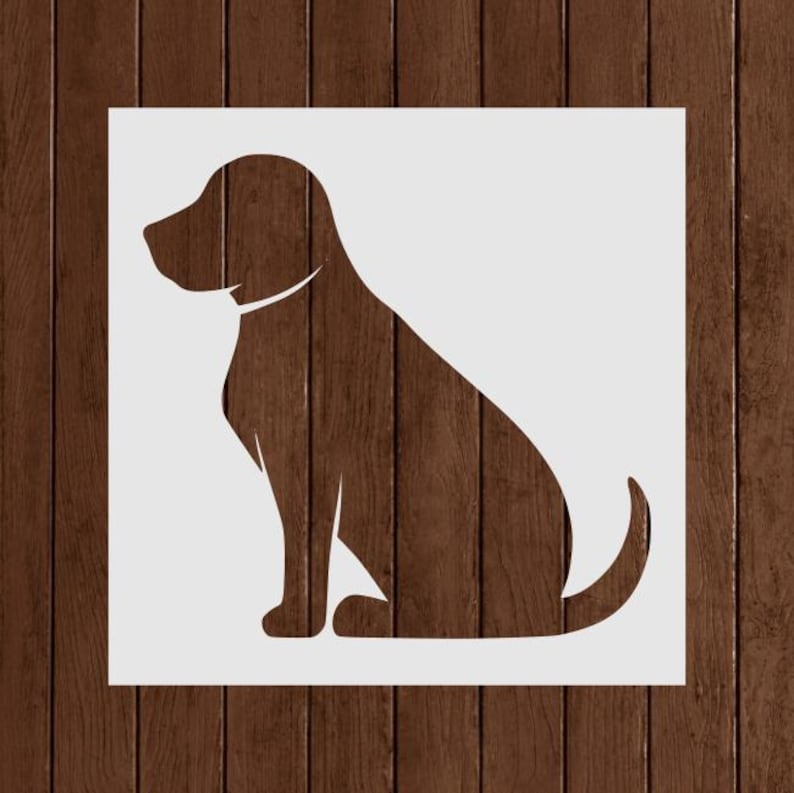 Dog Stencil, Reusable Dog Stencil - DIY Craft Stencil, Painting Stencil ...