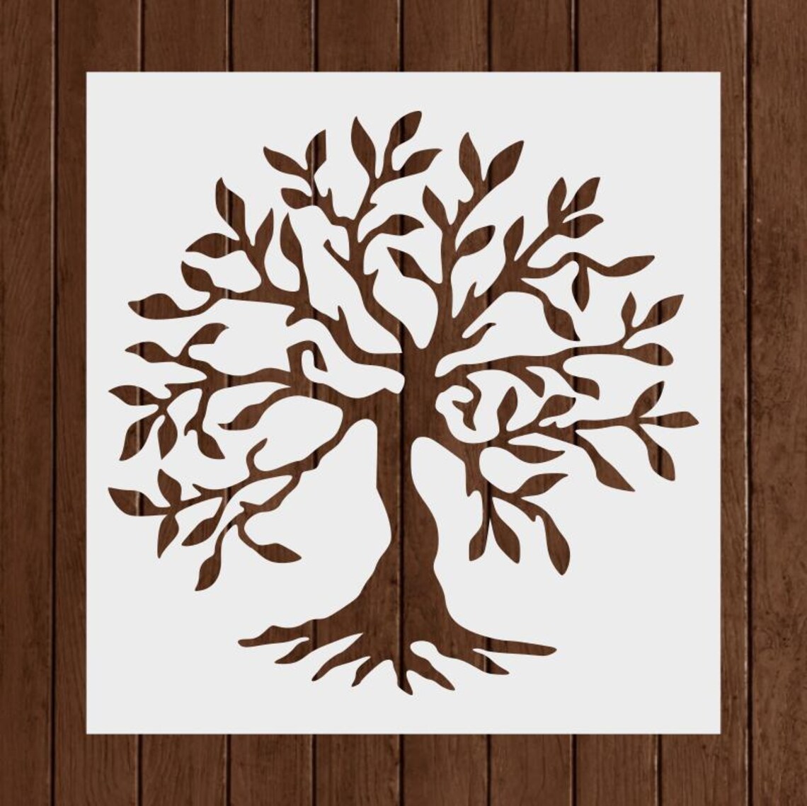 Tree of Life Stencil, Reusable Tree Stencil, Art Stencil, DIY Craft Stencil, Large Tree Stencil ...