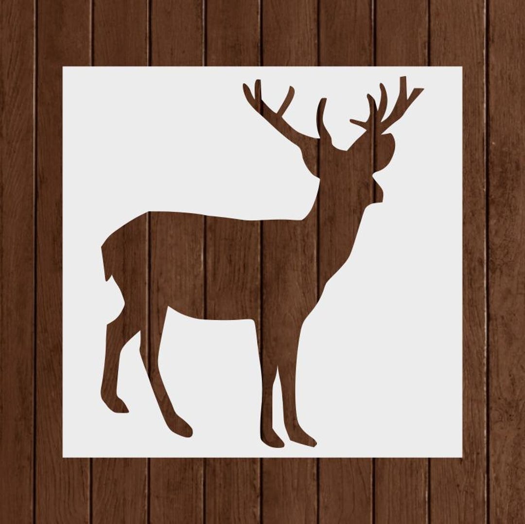 Deer Stencil - Reusable Deer Stencil - Art Stencil - DIY Craft Stencil ...