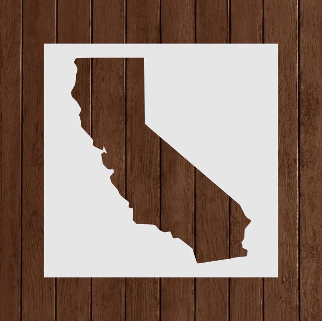 California State Stencil Template | Reusable Mylar USA Map Outline for ...