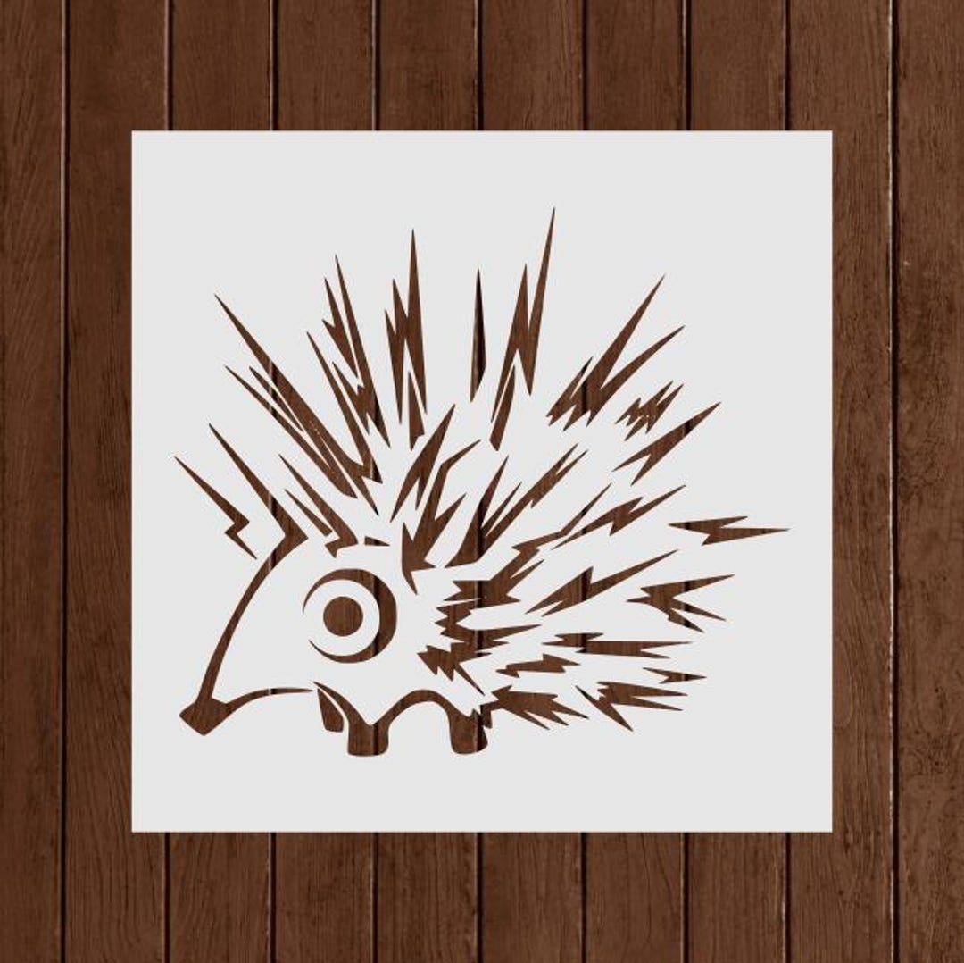 Porcupine Stencil - Reusable Porcupine Stencil - Art Stencil- Painting ...
