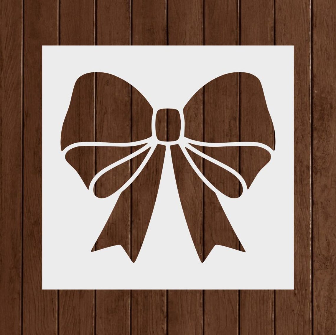 Bow Stencil – Cute Ribbon Template for Painting, Laser Cutting, Gift ...