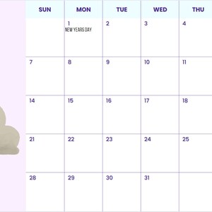 Digital Calendar - Etsy