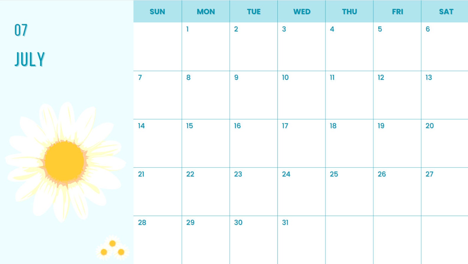 Digital Calendar - Etsy