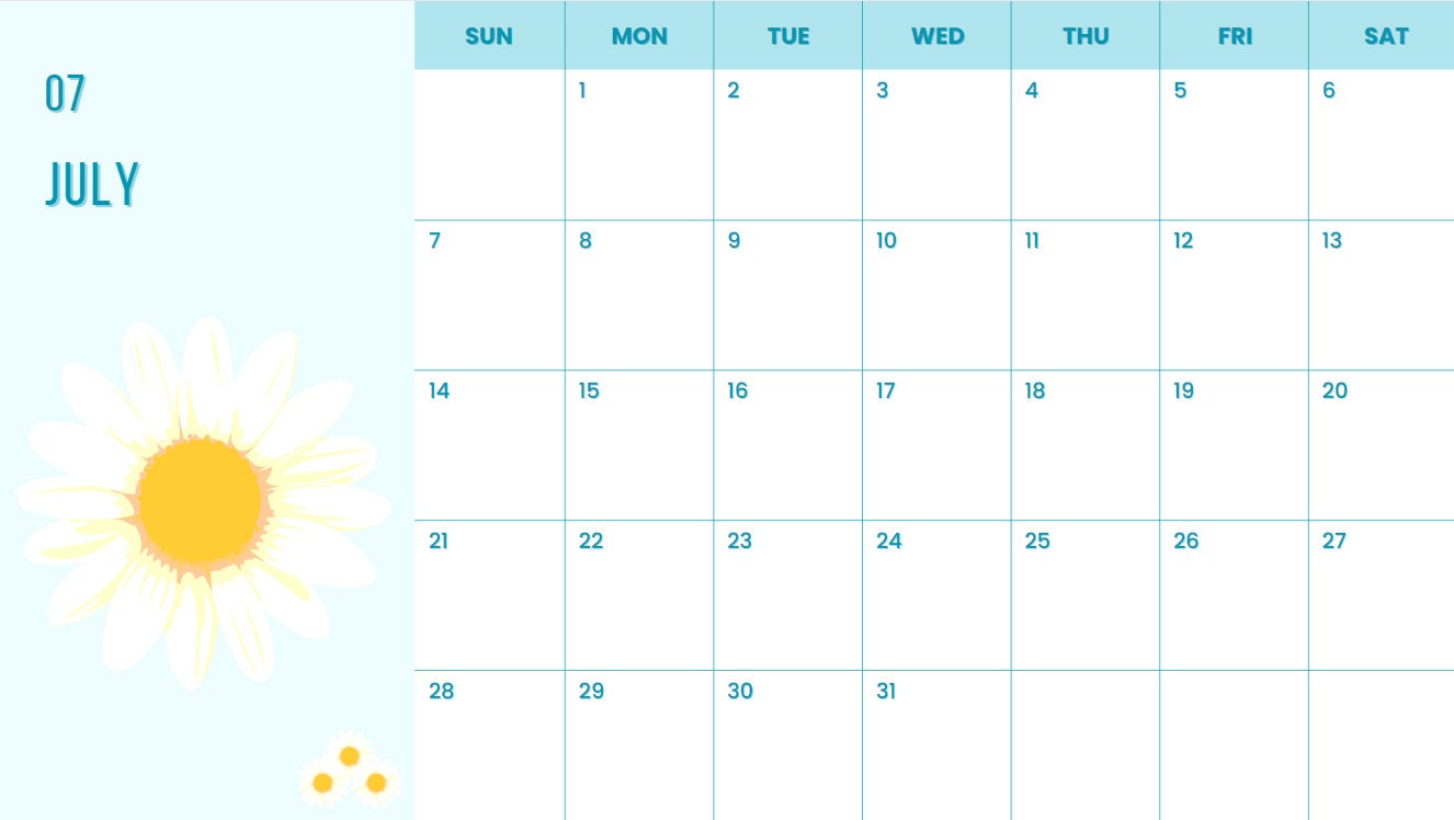 Digital Calendar - Etsy